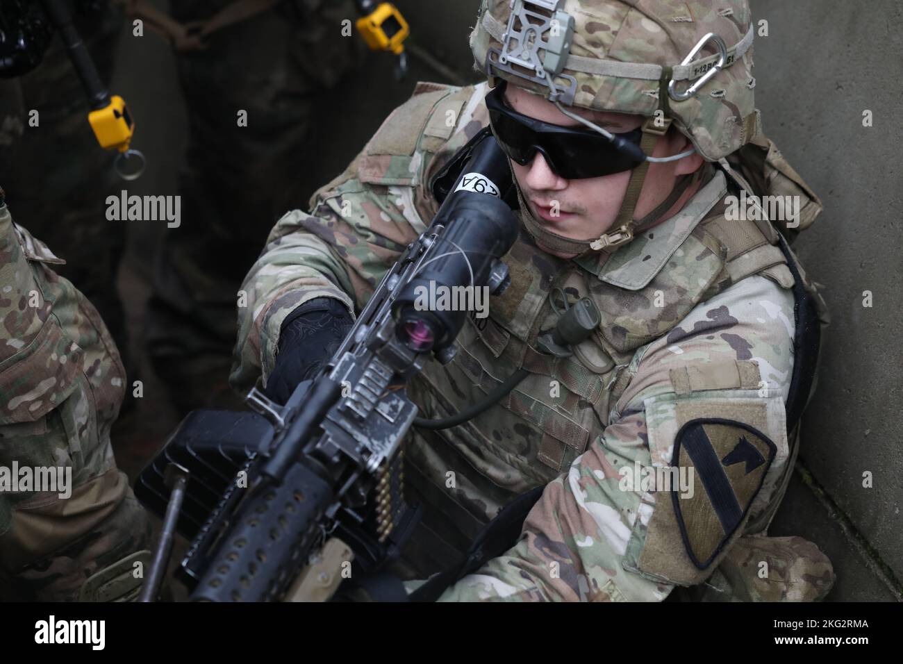 GREYWOLF Trooper, assigned to 1-12 Cavalry Regiment, 3rd Armored ...