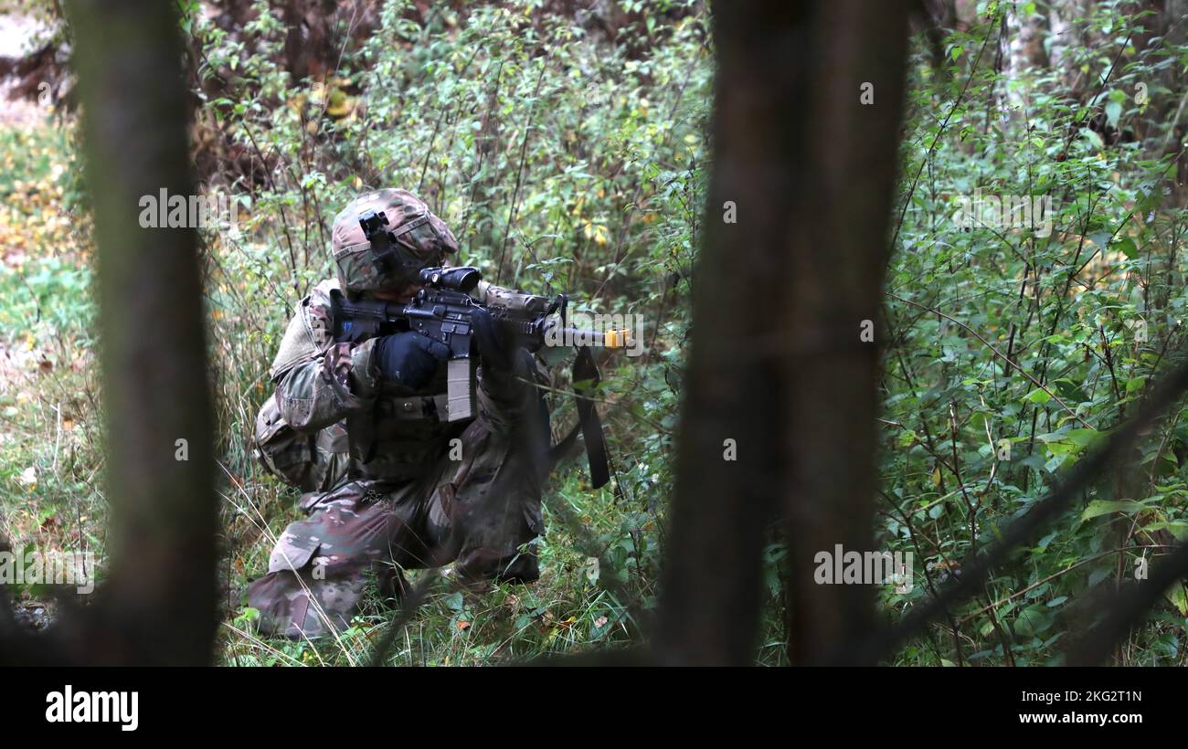 GREYWOLF Trooper, assigned to 1-12 Cavalry Regiment, 3rd Armored ...
