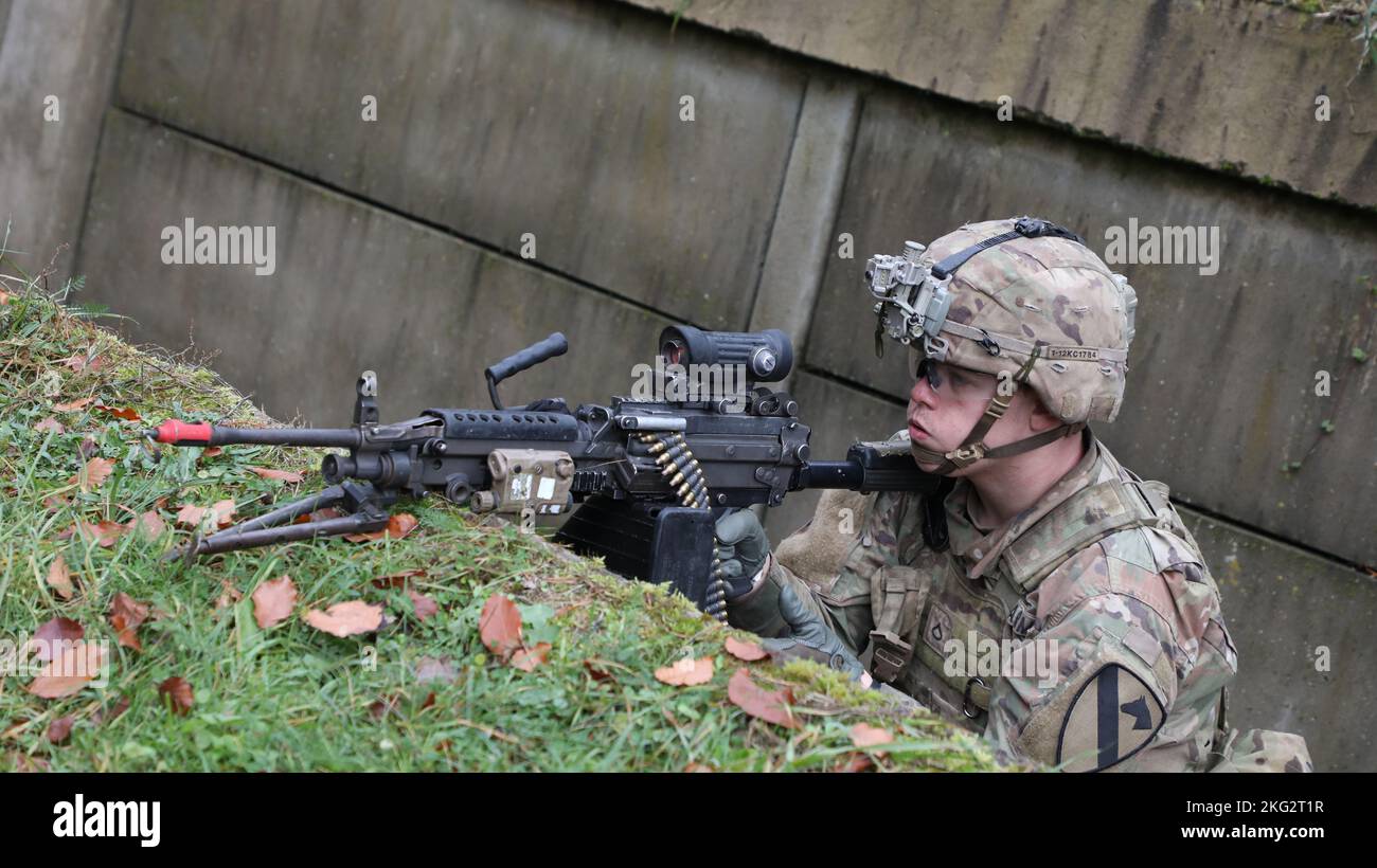 GREYWOLF Trooper, assigned to 1-12 Cavalry Regiment, 3rd Armored ...
