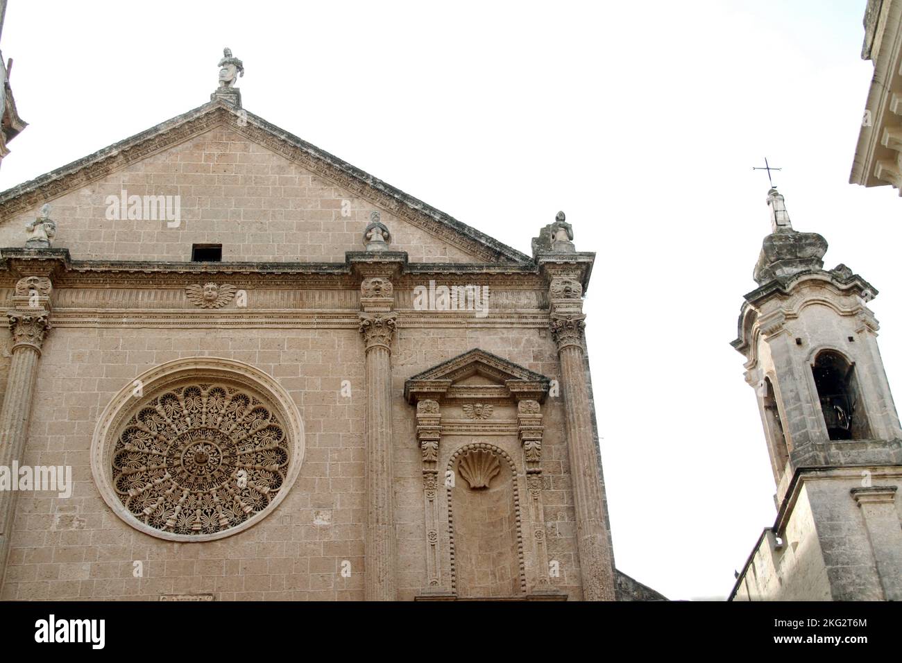 Fasano, Italy. Exterior view of the richly decorated Mother Church of ...