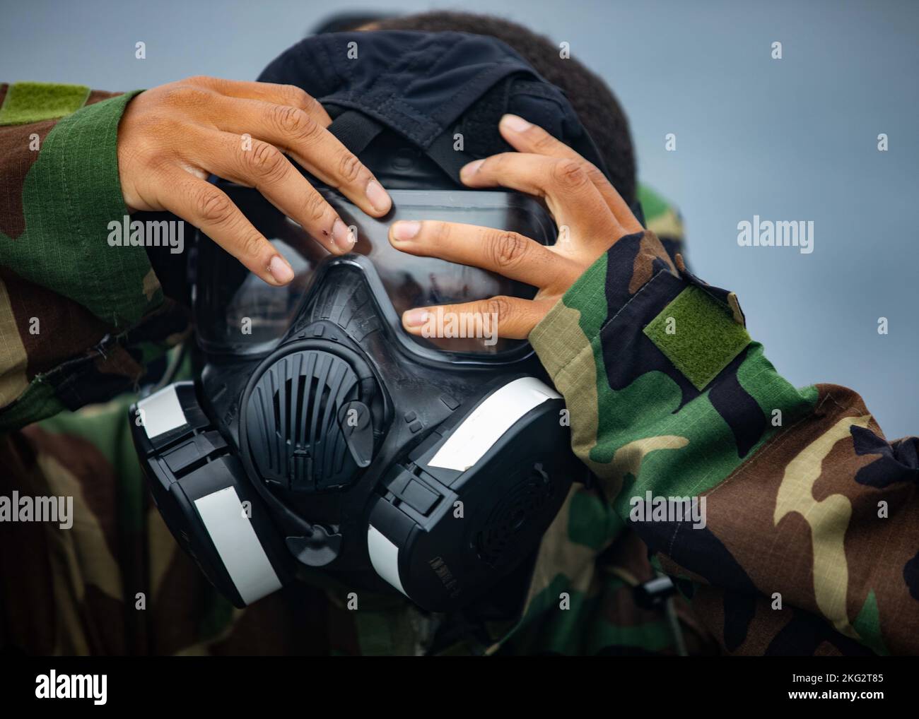 Retail Specialist Seaman Omarion Harvey, assigned to the Arleigh Burke ...
