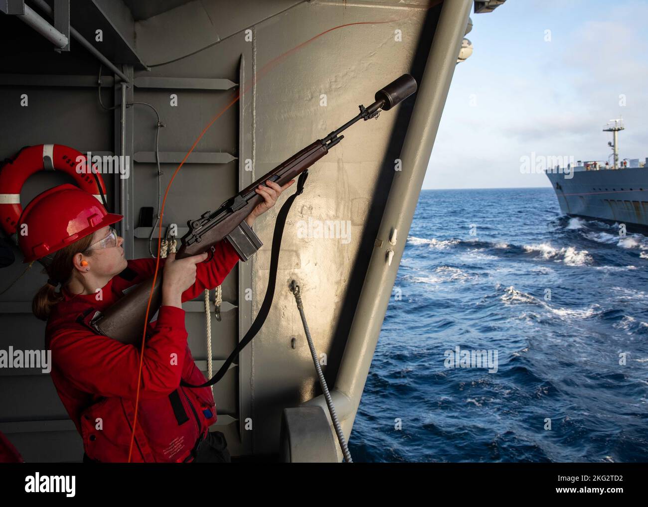 221026-N-ET093-1044 ADRIATIC SEA (Oct 26, 2022) Gunner’s Mate Seaman ...