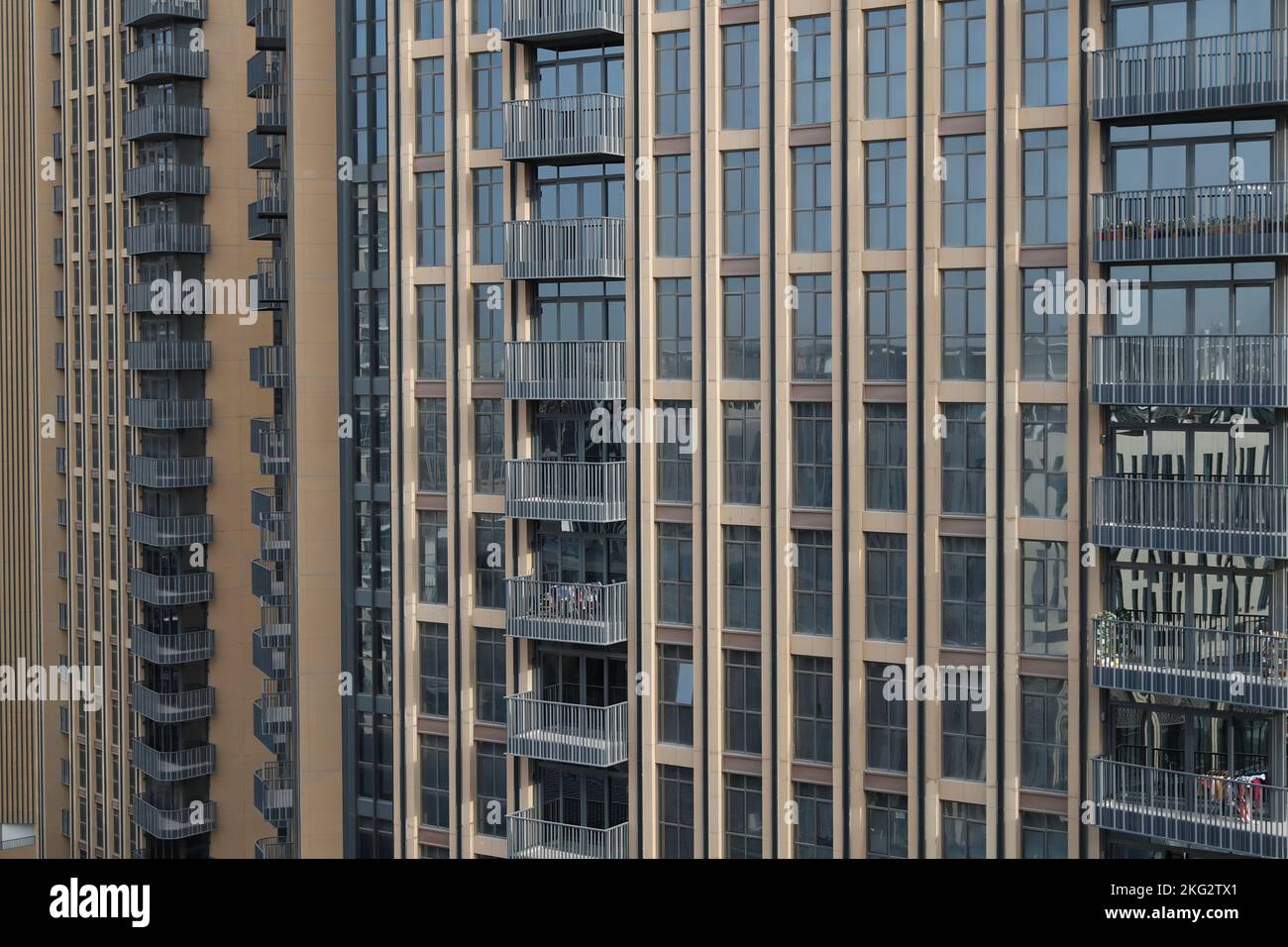 Windows of modern high rise buildings. United Arab Emirates Stock Photo ...