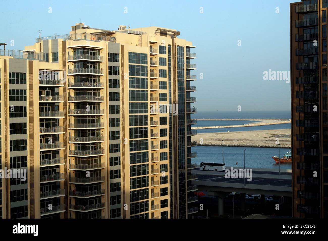 Windows of modern high rise buildings. United Arab Emirates Stock Photo ...