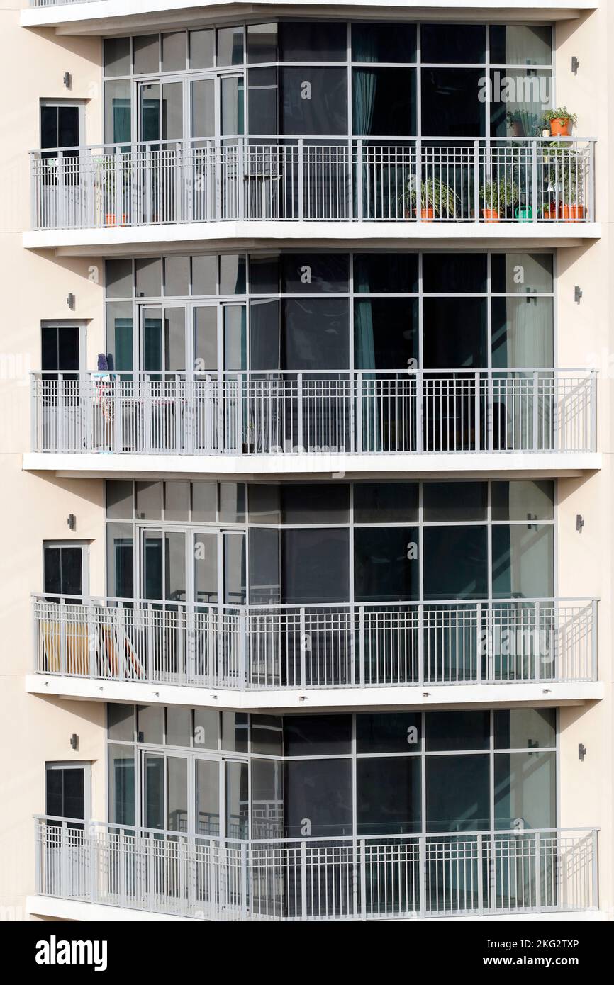 Windows of modern high rise buildings. United Arab Emirates Stock Photo ...