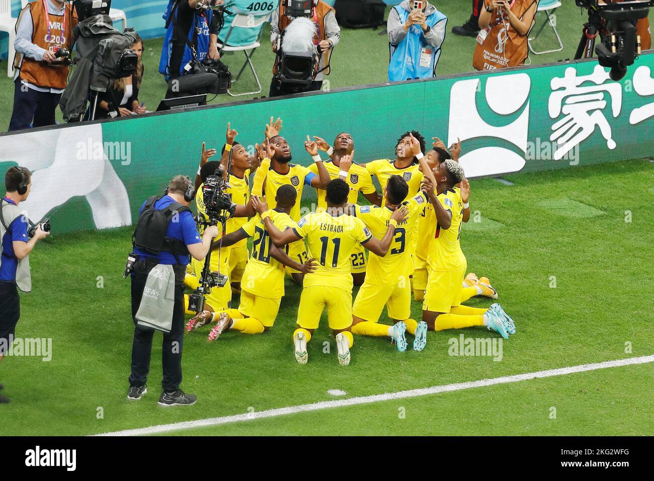 Al Khor, Qatar. 20th Nov, 2022. Ecuador team group (ECU) Football ...