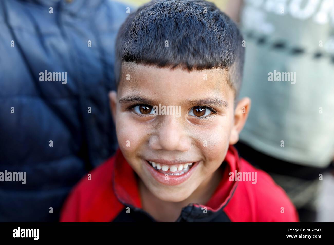 Smiling boy in central Beirut, Lebanon Stock Photo - Alamy