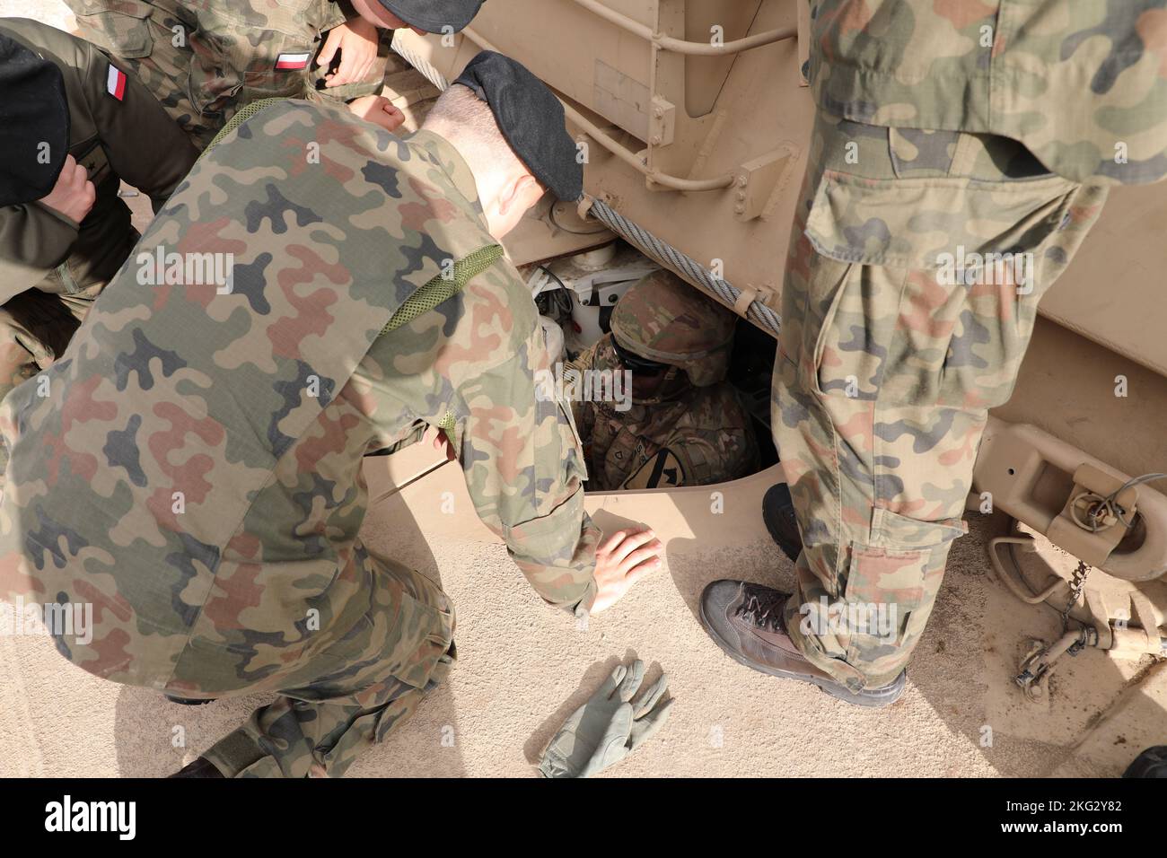 GREYWOLF Trooper, Pfc. Makindy Beauchamp, assigned to Bravo Company ...