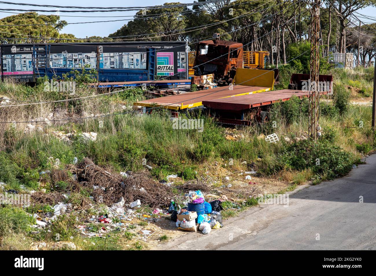 Waste in Bdedoun, Lebanon Stock Photo - Alamy