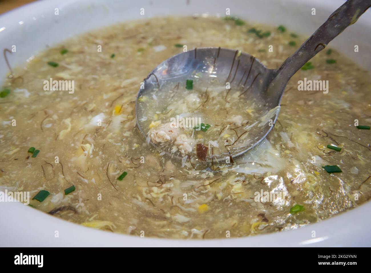 Fish maw stewed chicken soup hi-res stock photography and images - Alamy