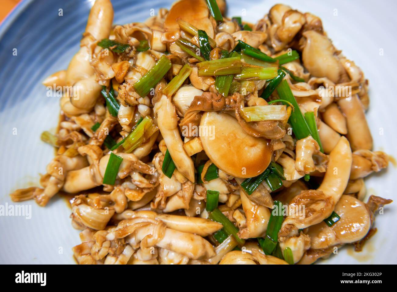 Scallion oil razor clams hi-res stock photography and images - Alamy