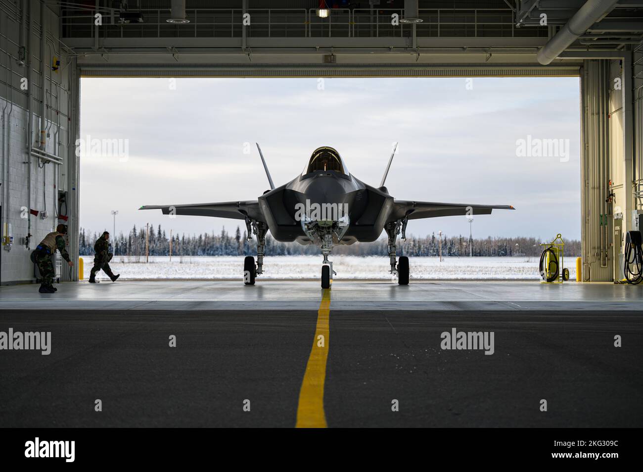 U.S. Airmen assigned to the 355th Aircraft Maintenance Unit prepare to ...