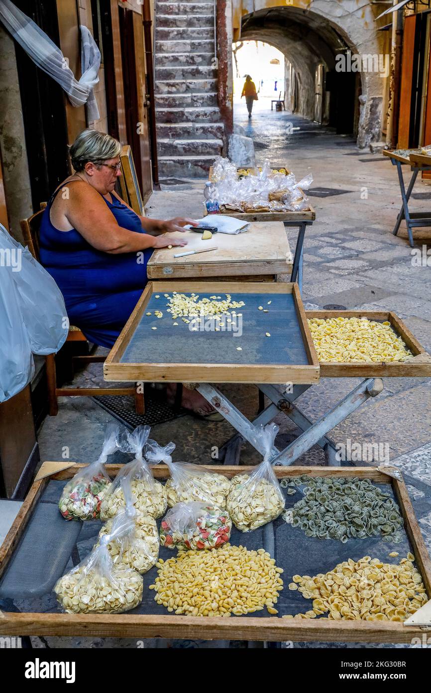 Bari Pasta Authentic Italian Grandmothers Making Fresh Pasta On The