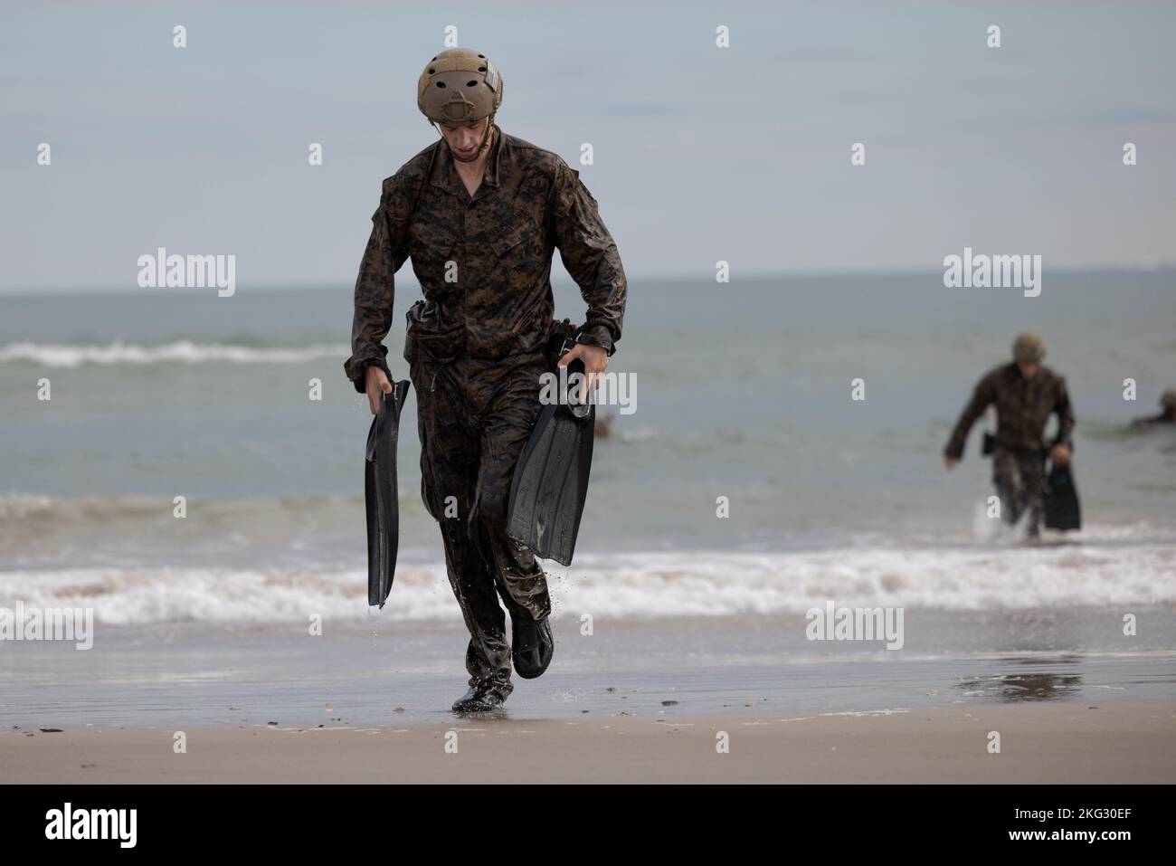 A U.S. Marine assigned to the Maritime Special Purpose Force, 26th ...