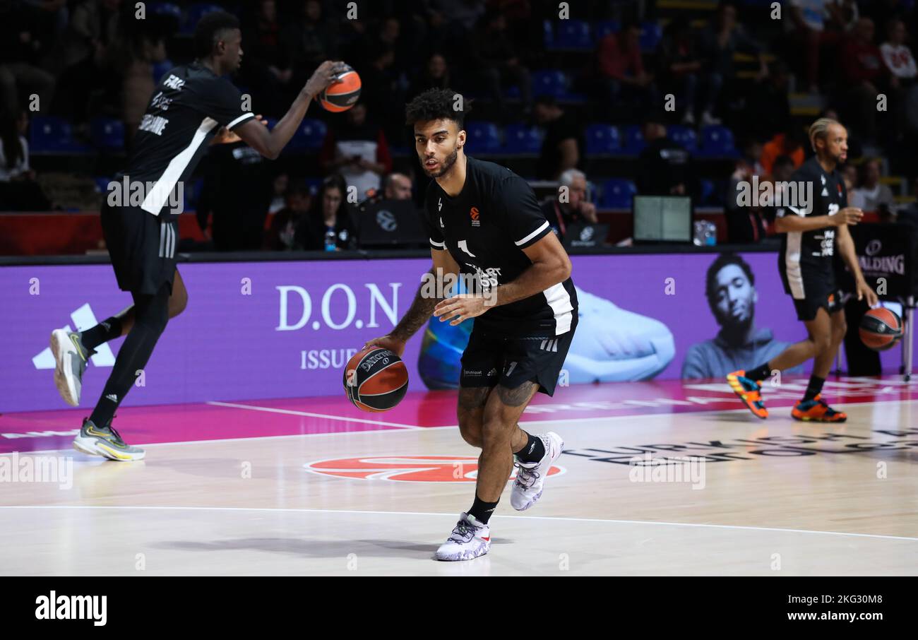 Belgrade, Serbia, 17th November 2022. Anthony Polite of LDLC Asvel ...