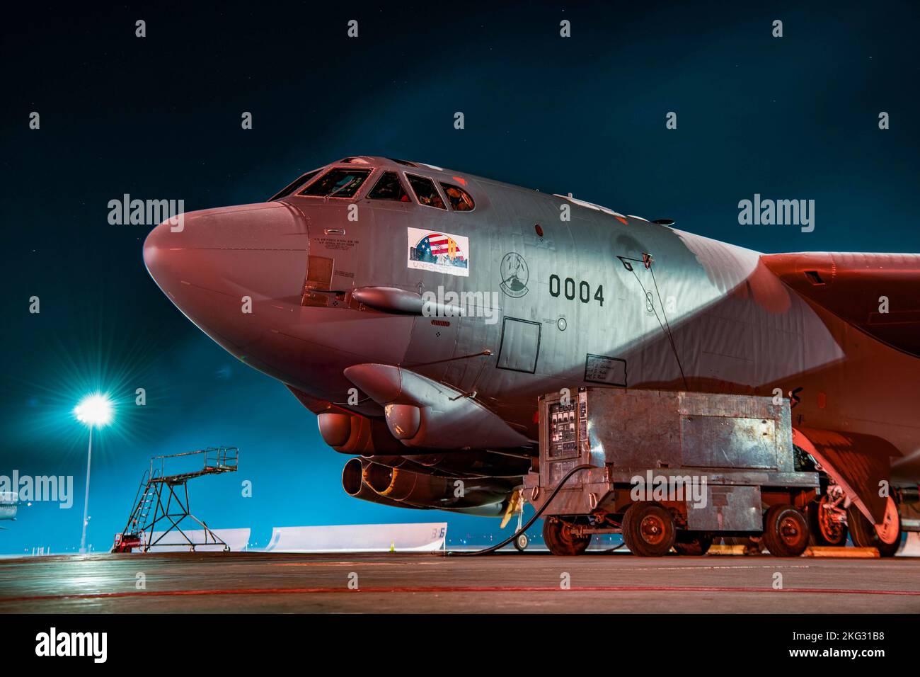 A 23rd Bomb Squadron B-52H Stratofortress is prepared for launch Oct ...