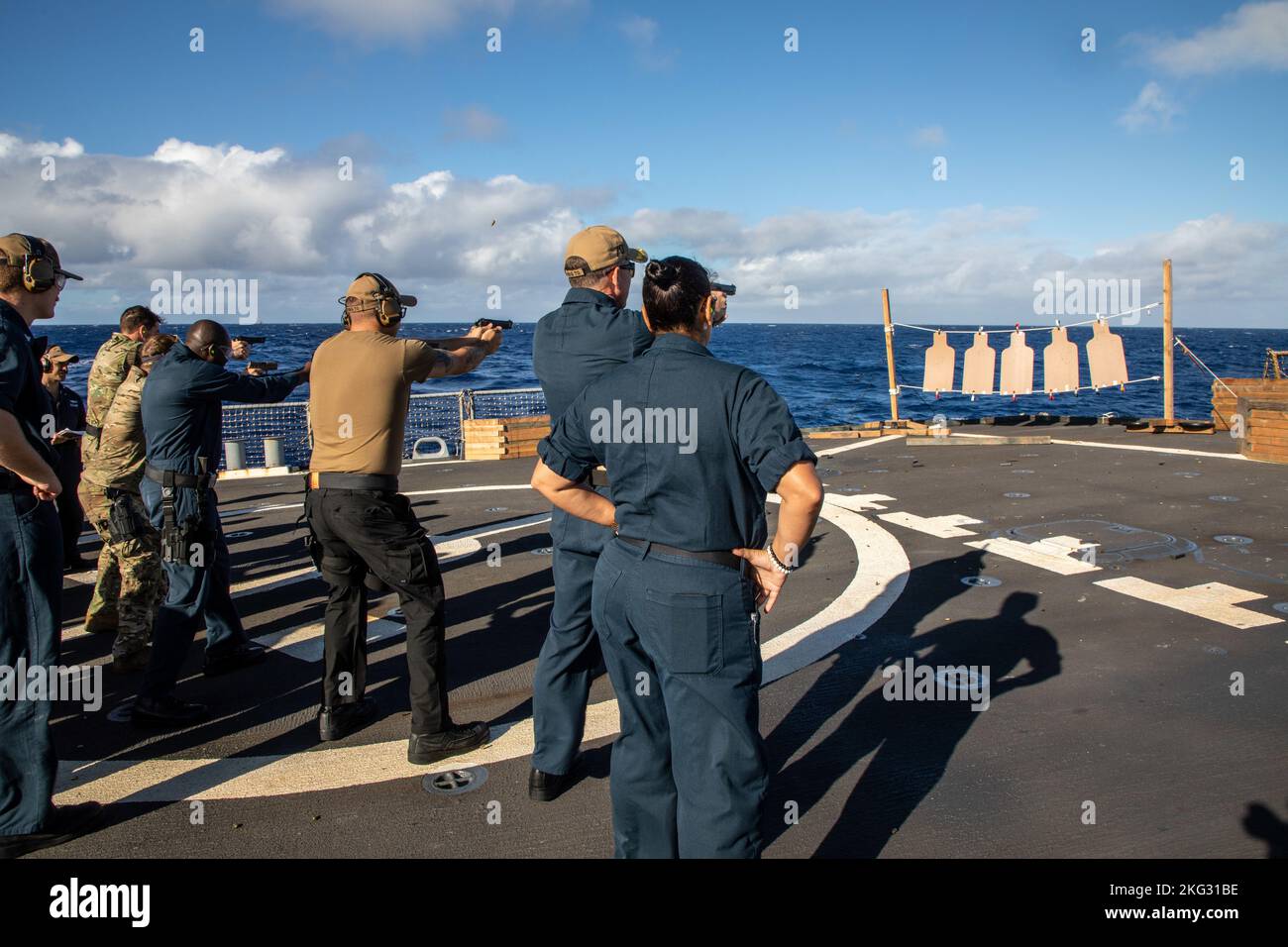 U.S. Cmdr. Corey Millis, Commanding Officer of the Guided-Missel ...