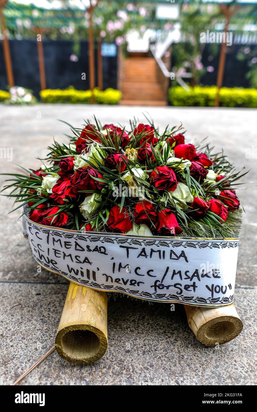 Kigali Genocide Memorial, Gisozi, Kigali, Rwanda. Mass grave Stock ...