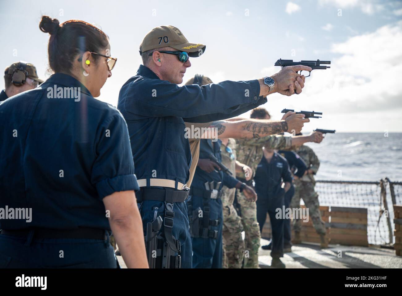 U.S. Cmdr. Corey Millis, Commanding Officer of the Guided-Missel ...