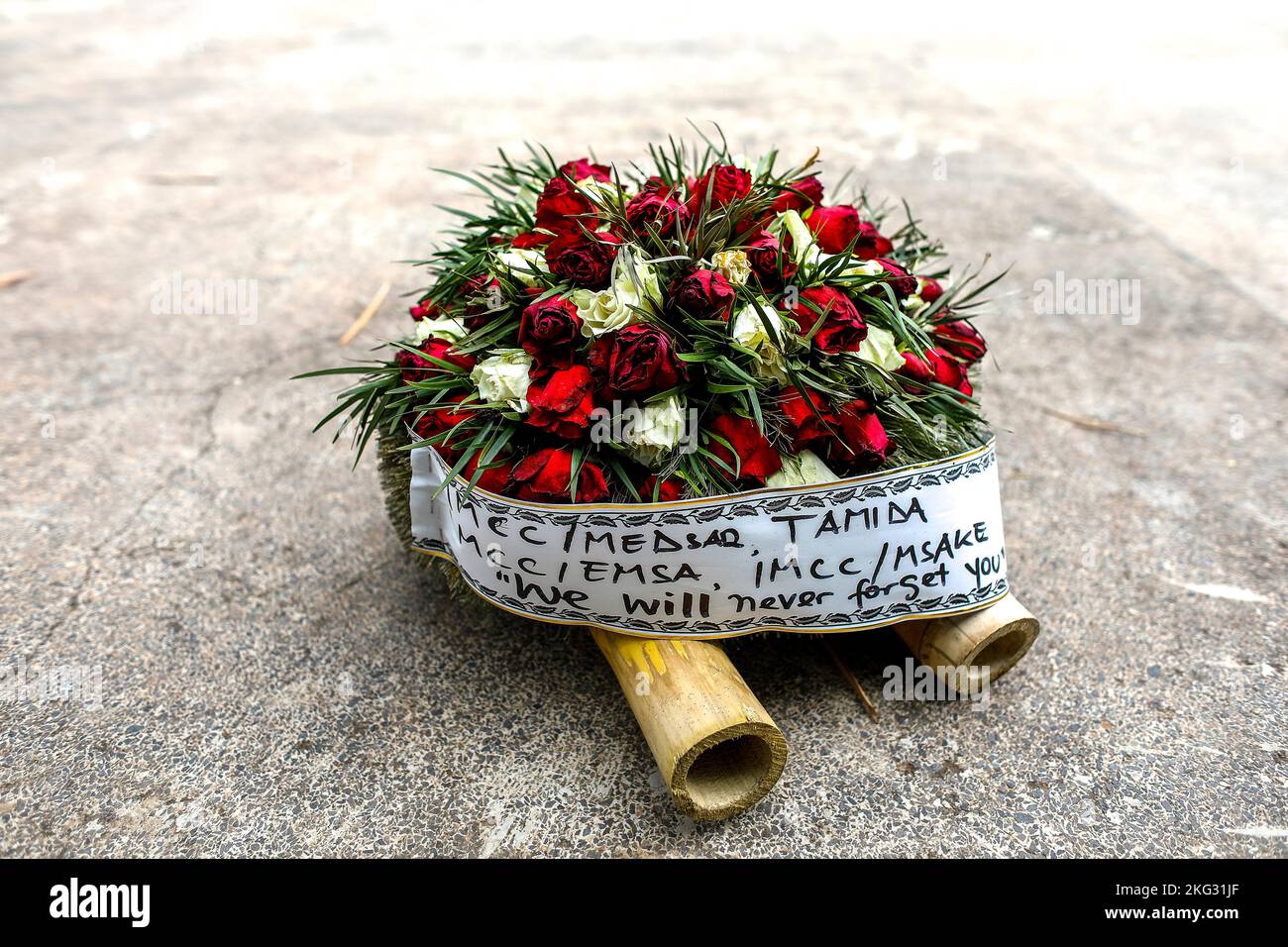 Kigali Genocide Memorial, Gisozi, Kigali, Rwanda. Mass grave Stock ...