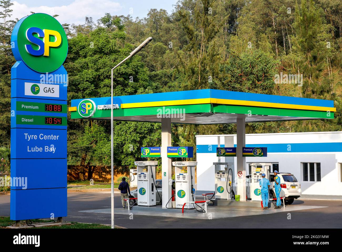Petrol station in Kigali, Rwanda Stock Photo - Alamy