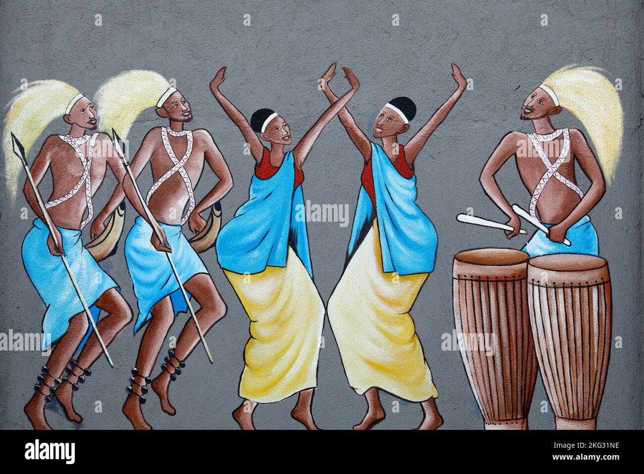 Painting in Kigali, Rwanda Stock Photo - Alamy