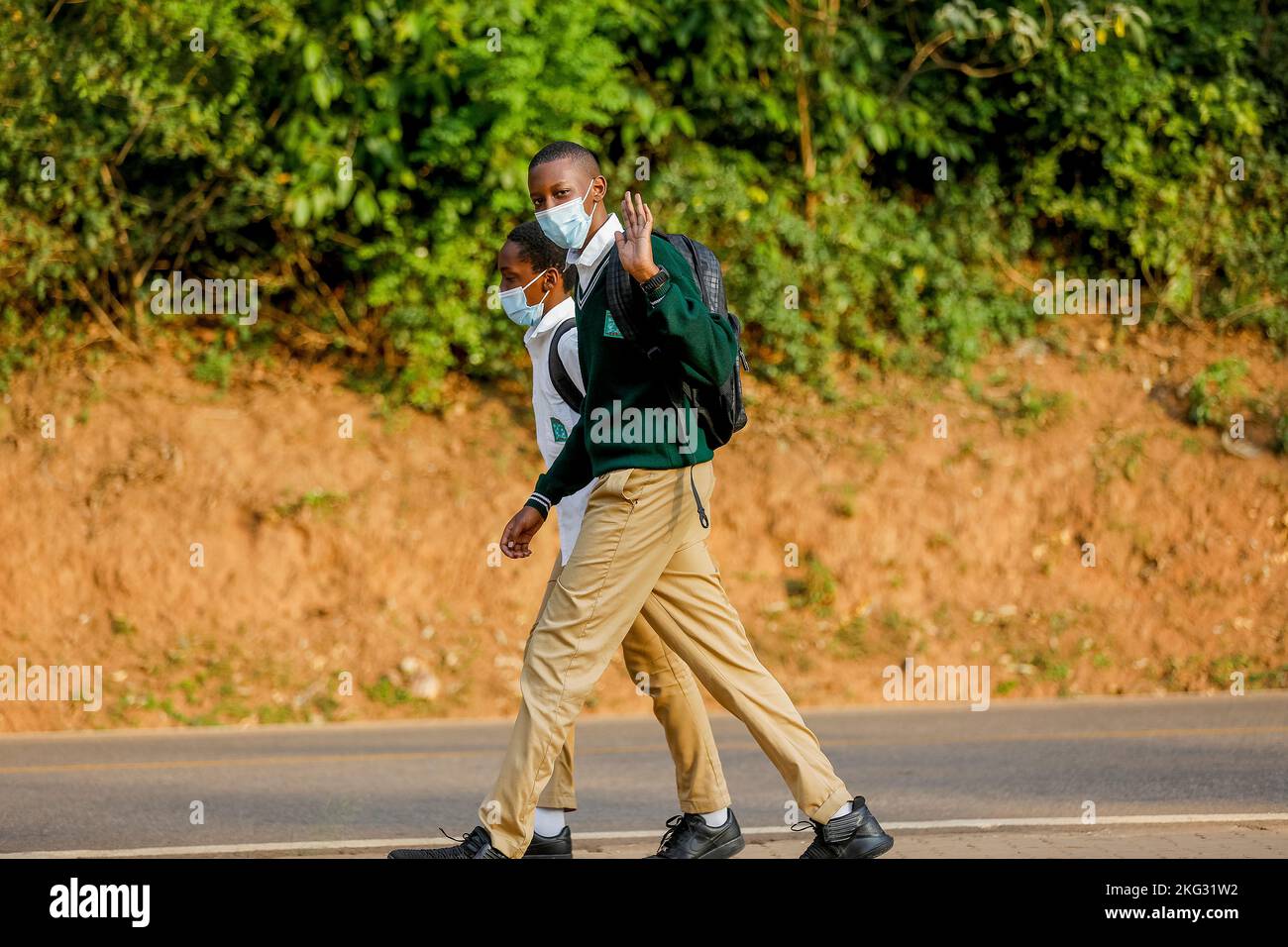 Teenagers walking from school in Kigali, Rwanda Stock Photo - Alamy