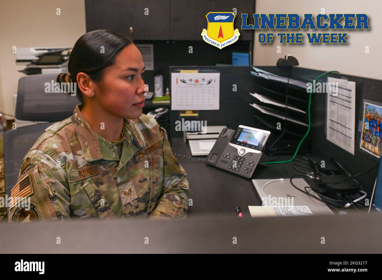 U.S. Air Force Staff Sgt. La Toya Ibanez, the commander’s executive assistant assigned to the ...