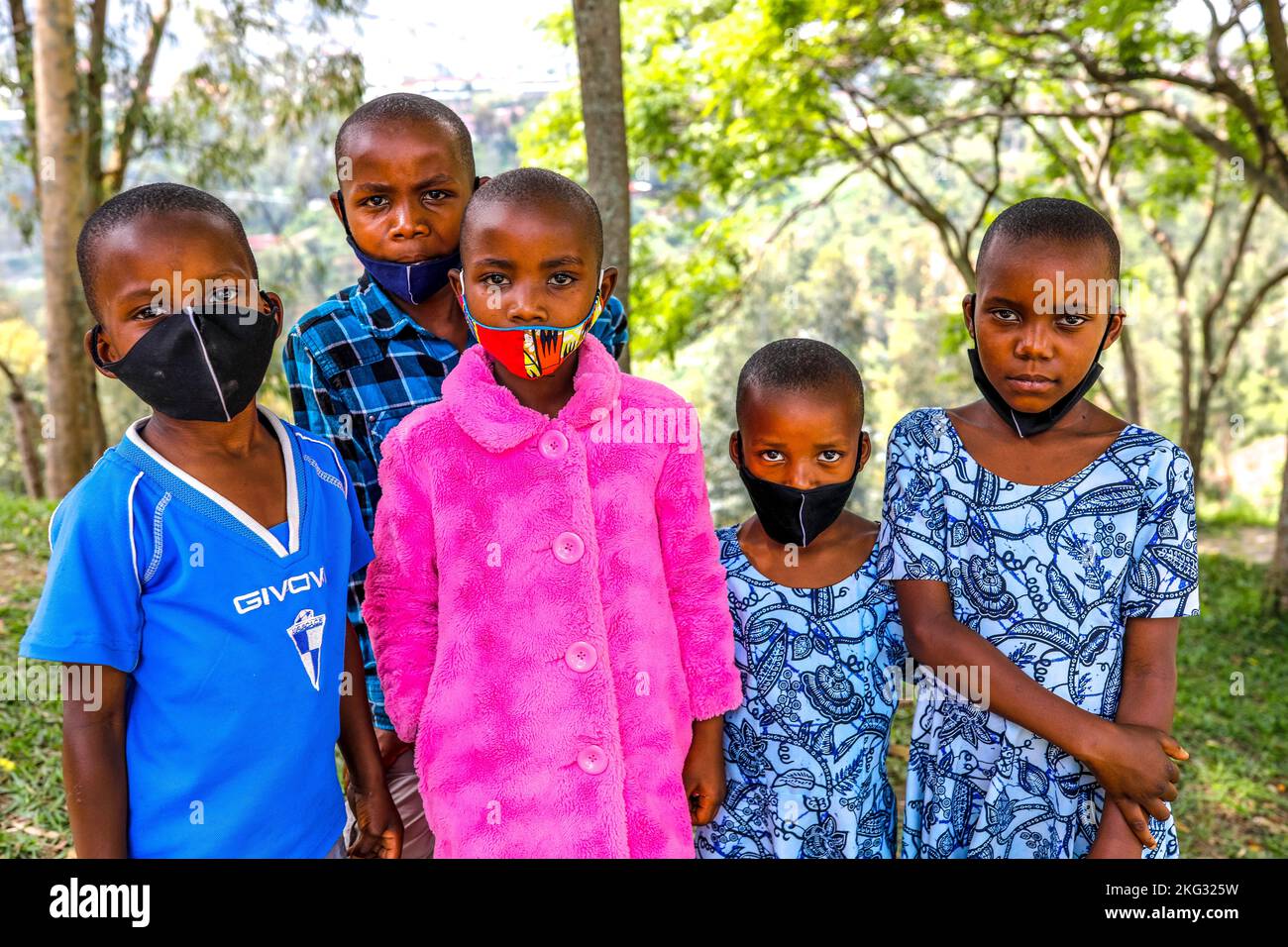 Children in Karongi, western Rwanda Stock Photo - Alamy