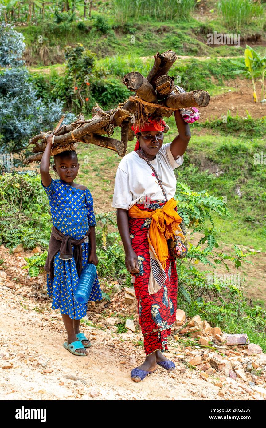 African Carrying Firewood Woman Carrying Firewood, Ouadane,
