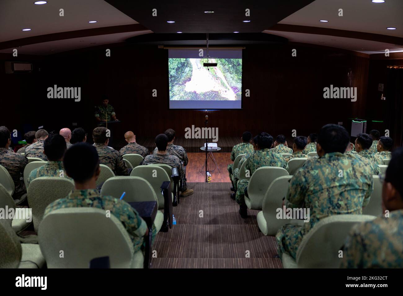 Royal Brunei Land Force (RBLF) soldiers with 2nd Battalion, RBLF, and U ...