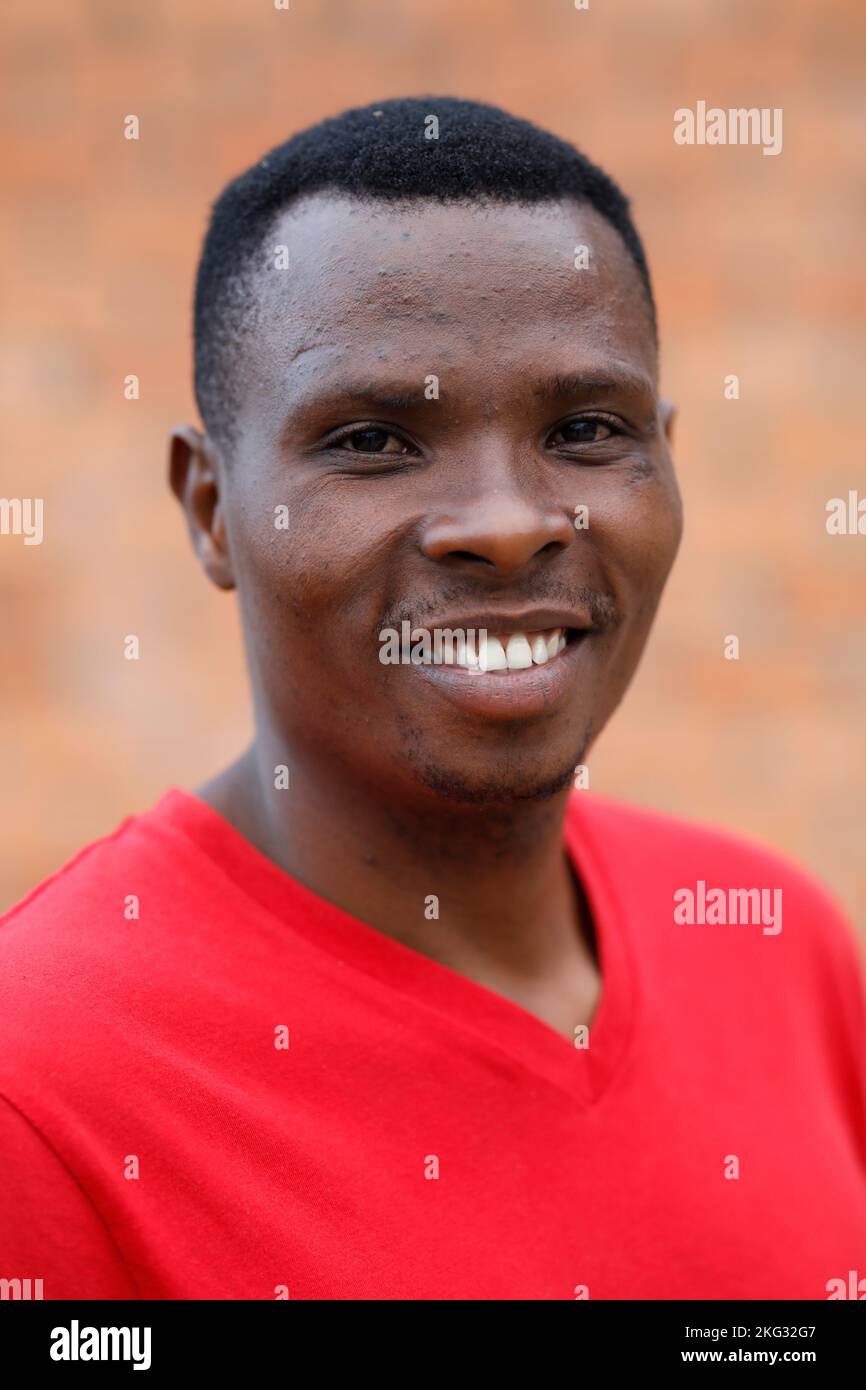 Portrait of a Rwandan man Stock Photo - Alamy