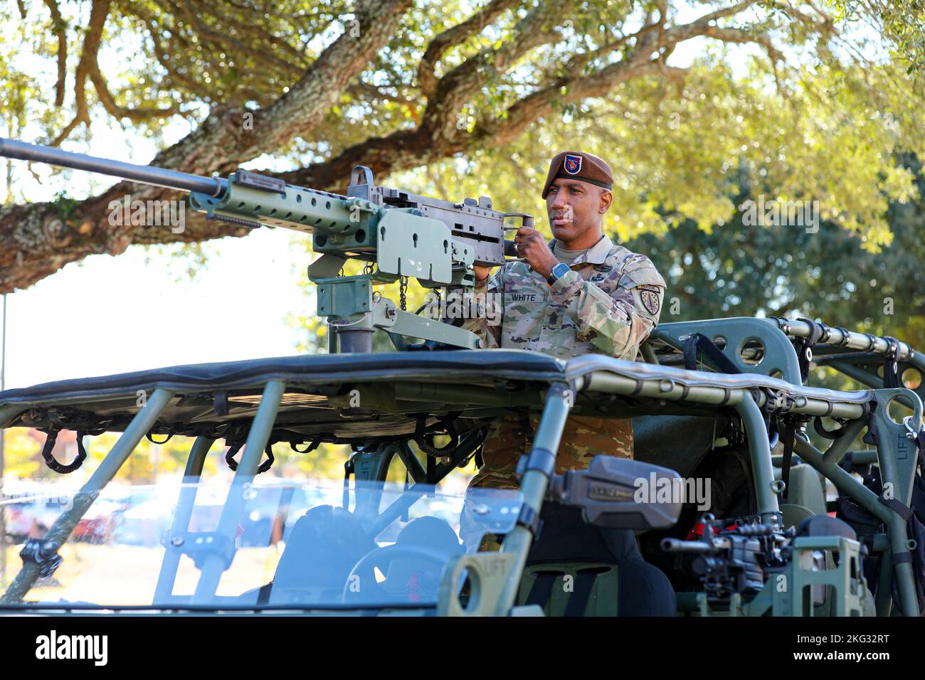 U.S. Army Command Sgt. Maj. Robert H. White from the 2nd Security Force ...