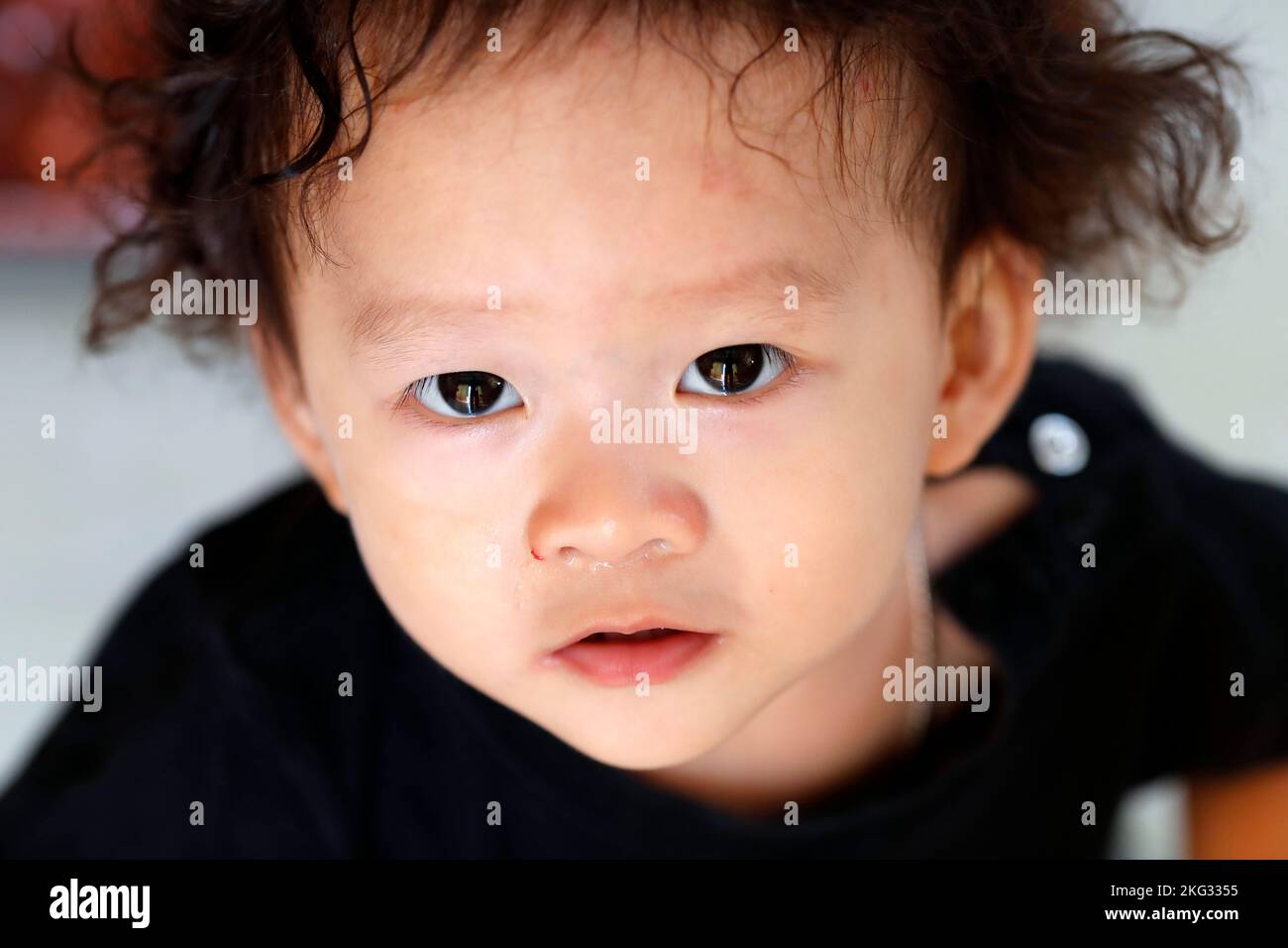 Portrait of a young boy at home. Tan Chau. Vietnam Stock Photo - Alamy