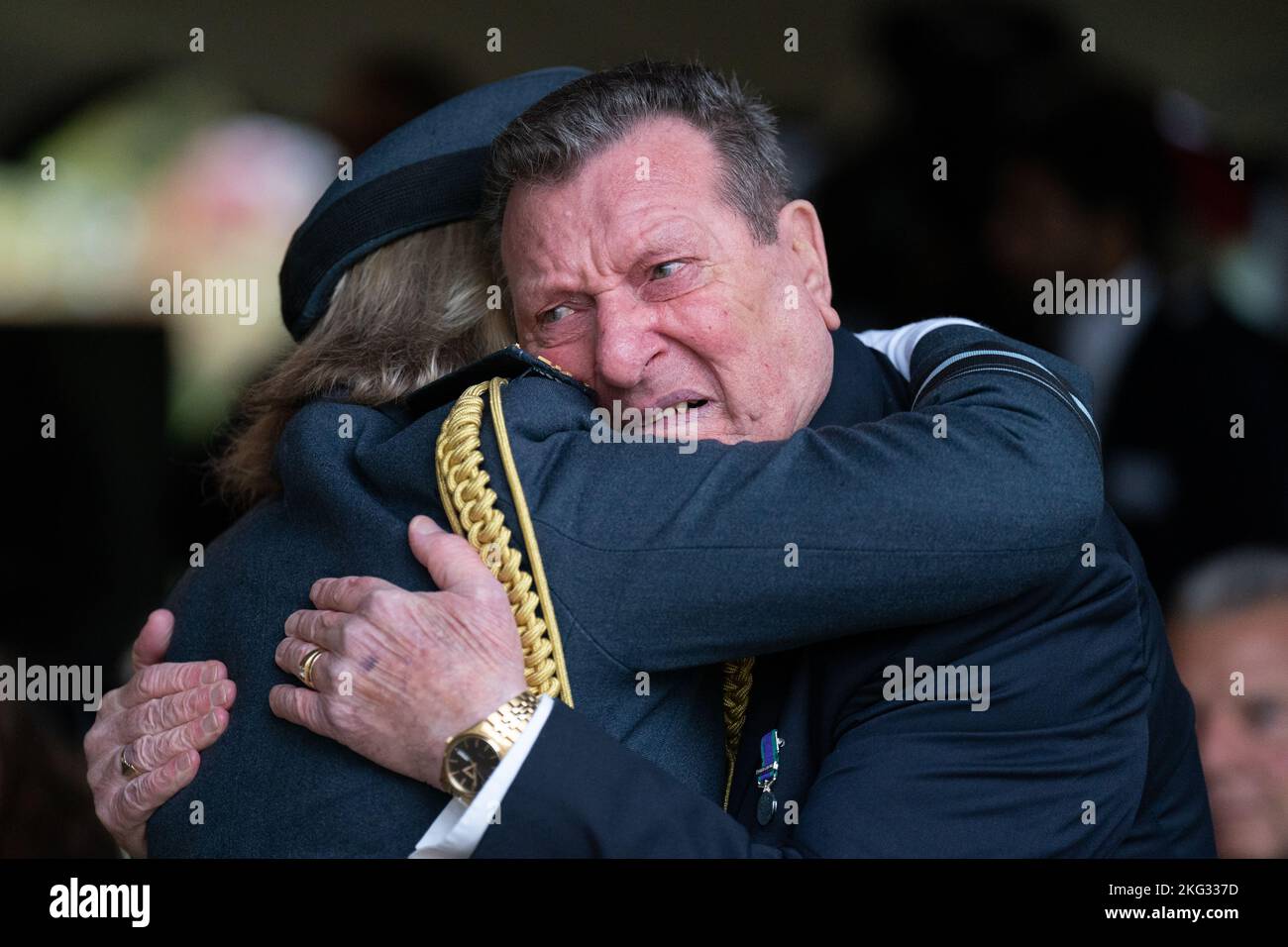 Atom bomb test veteran Eric Barton reacts after Prime Minister Rishi ...