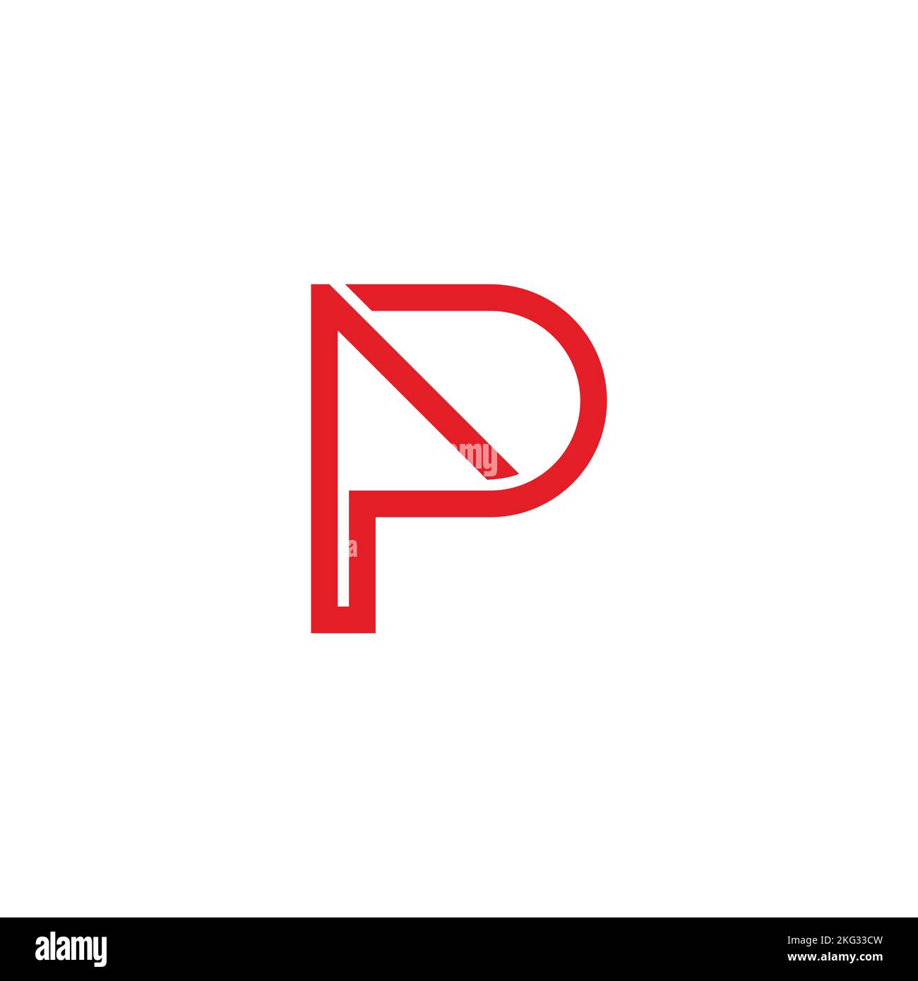 letter p arrow geometric line logo vector Stock Vector Image & Art - Alamy