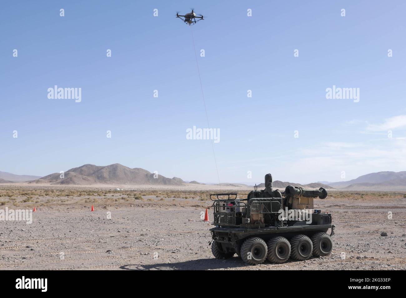 A U.S. Army Origin autonomous weapons system uses a tethered UAS to ...