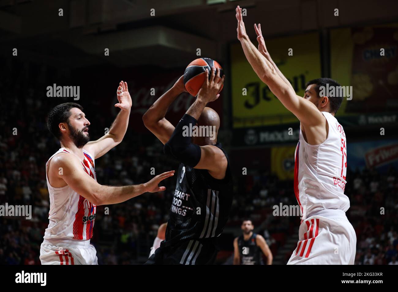 Belgrade, Serbia, 17th November 2022. Alex Tyus of LDLC Asvel ...