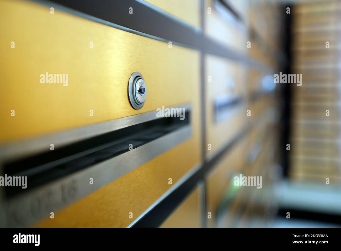 Mailbox in new apartment buildings. Vietnam Stock Photo - Alamy