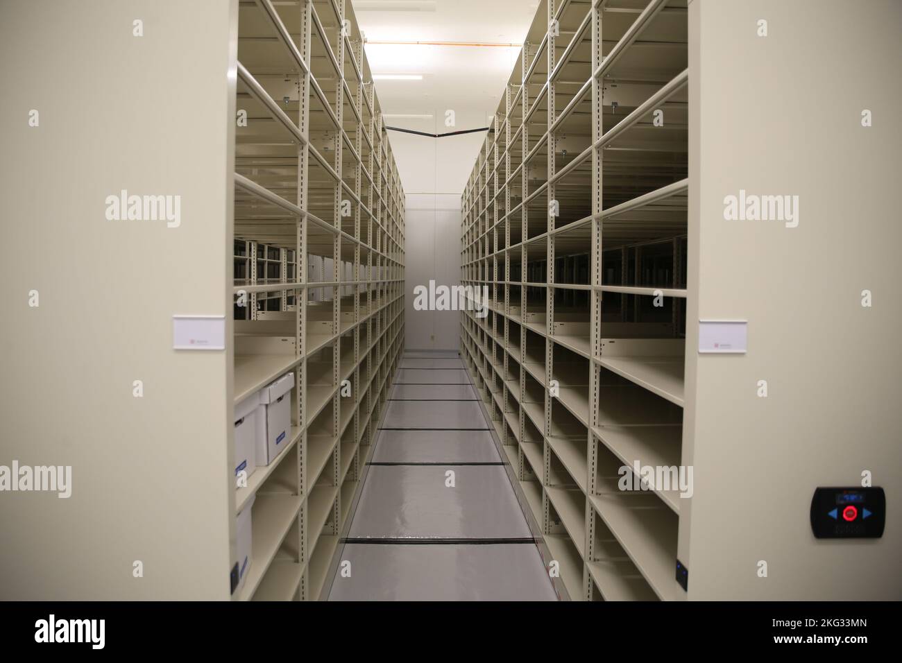 A photo of a physical archive room at the Guam Cultural Repository in ...