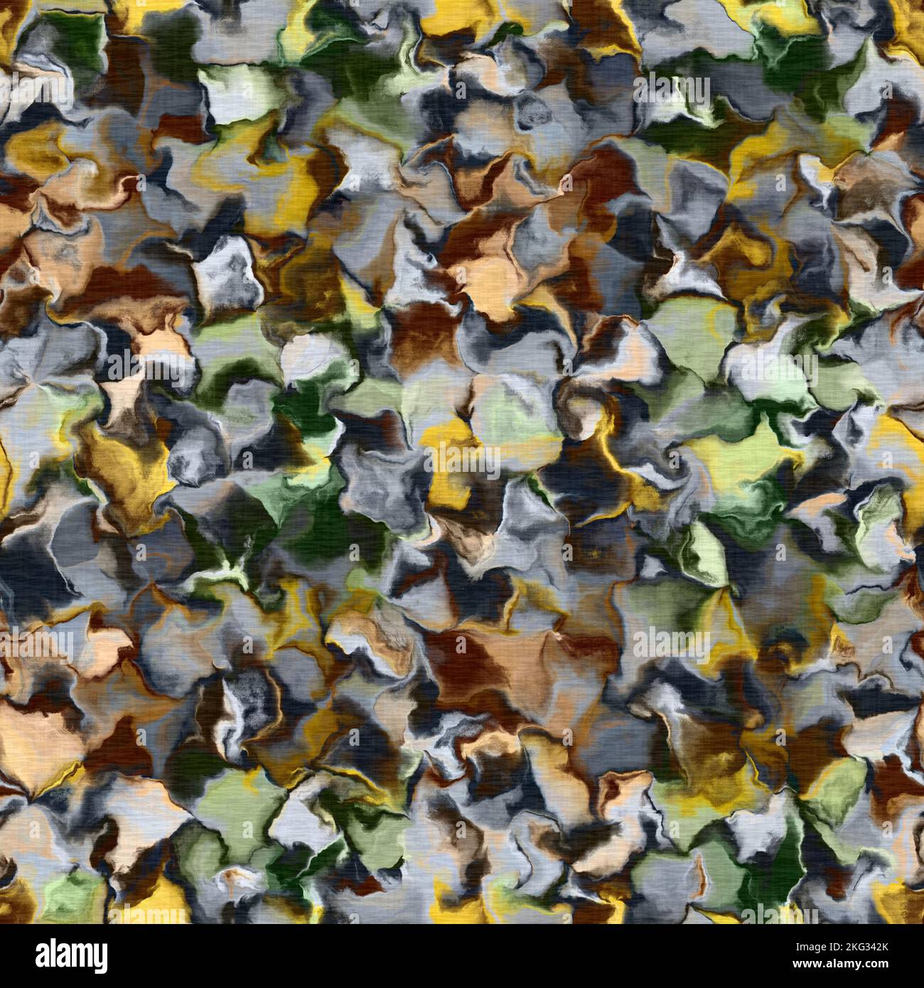 Camouflage wavy marble seamless pattern. Gradient blur for camo ...