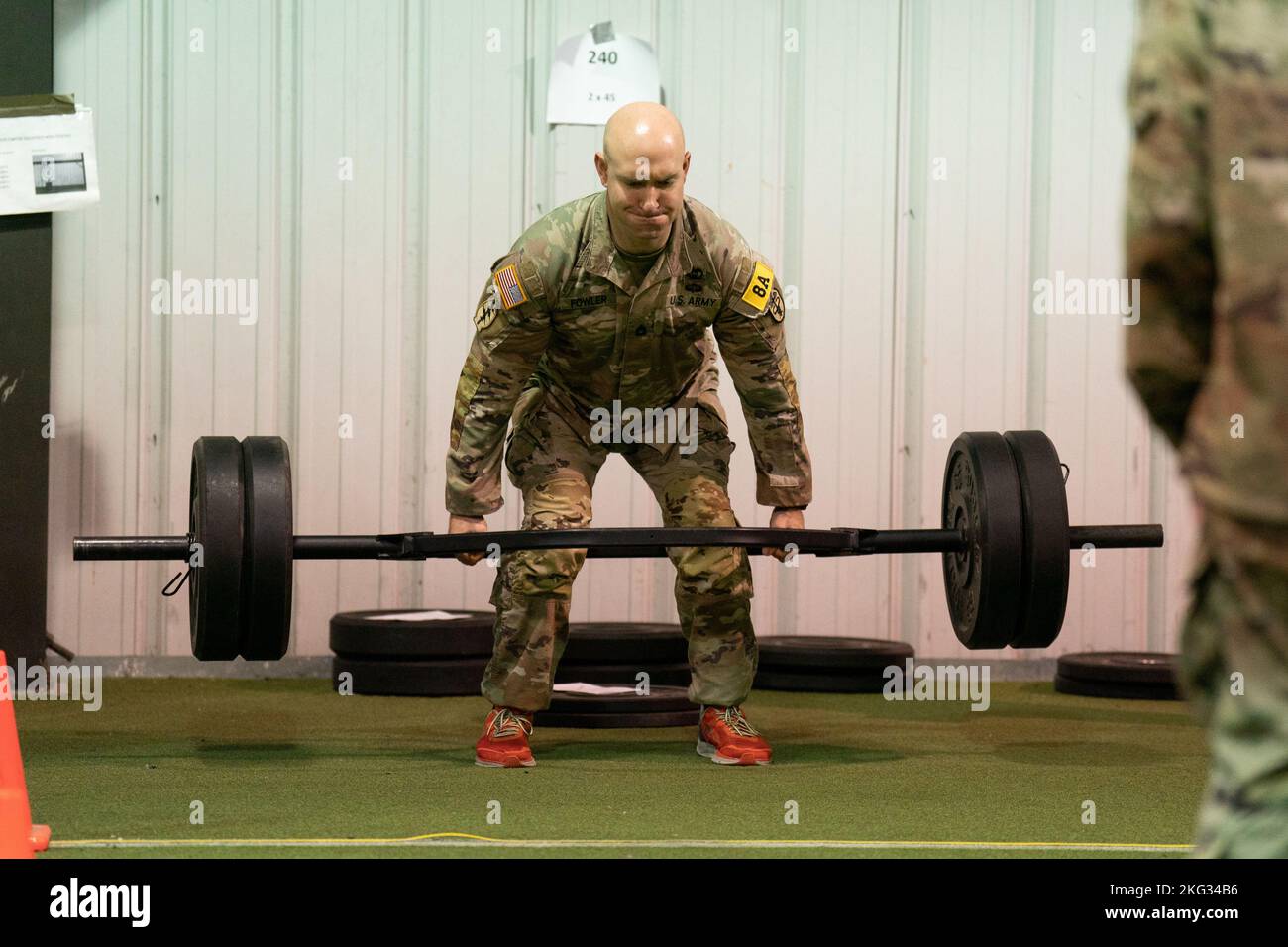 Sgt. 1st Class Cory Fowler from Madigan Army Medical Center, performs ...