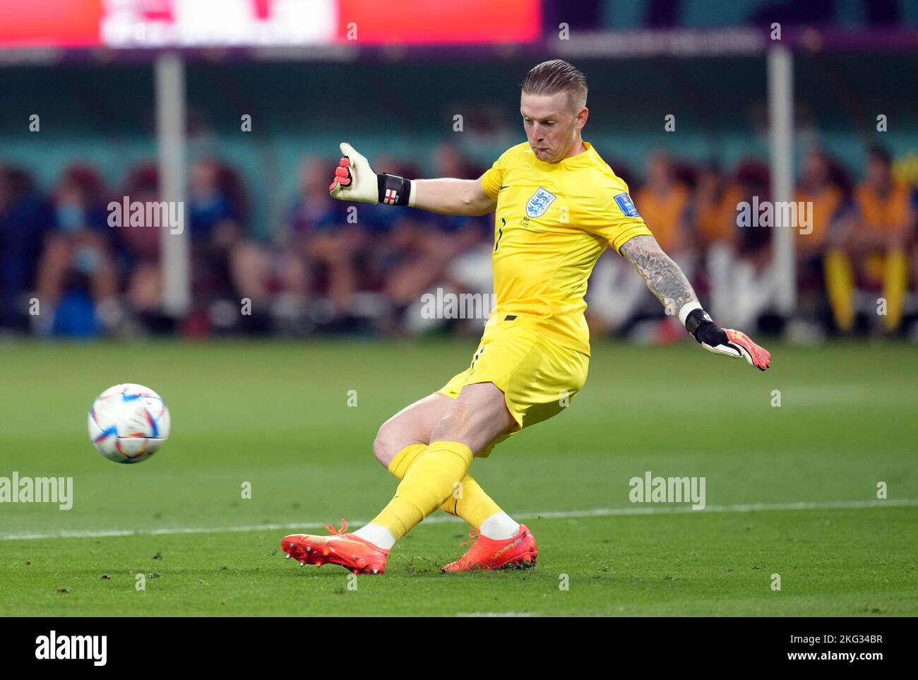 England goalkeeper Jordan Pickford during the FIFA World Cup Group B ...