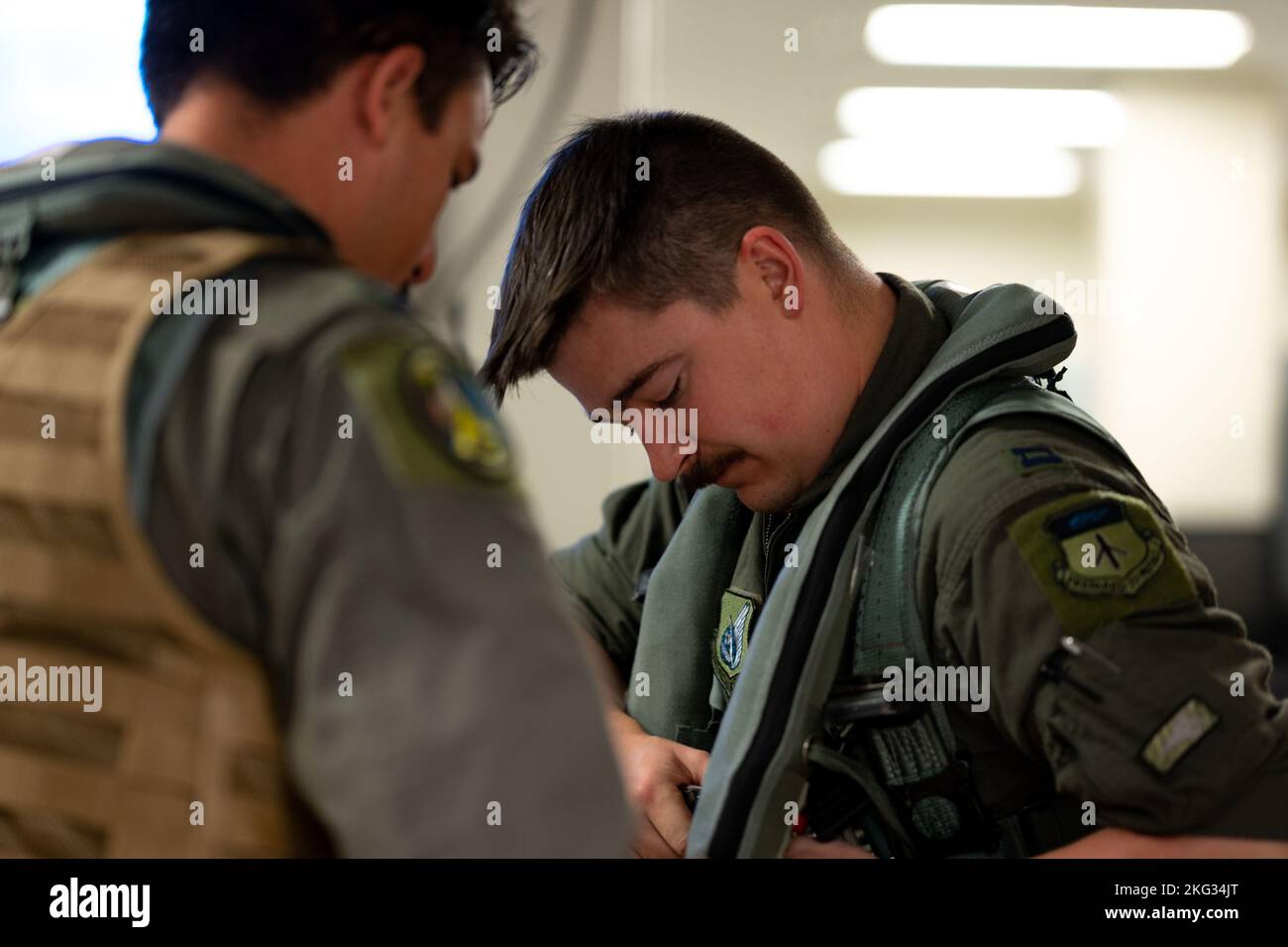 U.S. Air Force Capt. Corey Persons, a B-1B Lancer pilot assigned to the ...