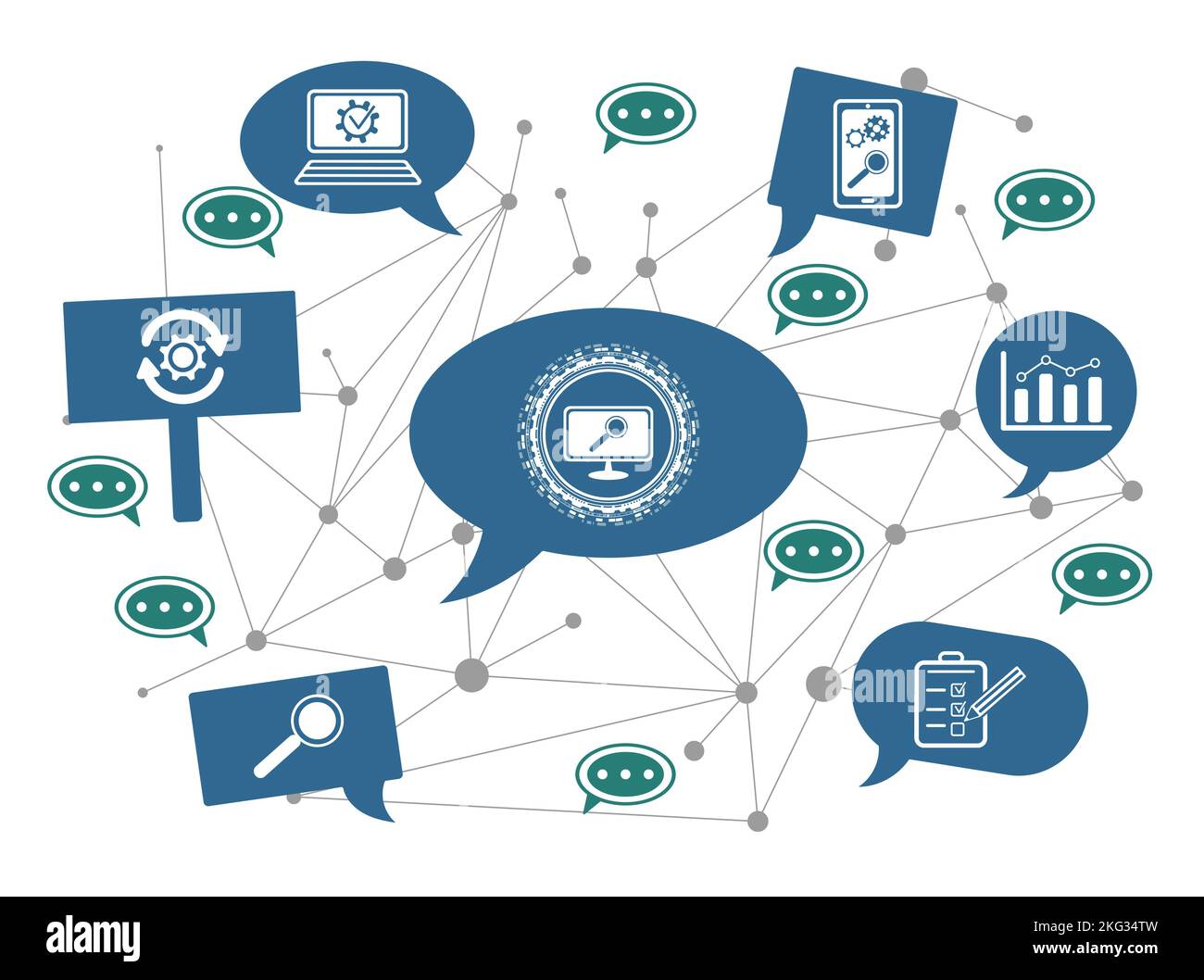 Concept software update icons Cut Out Stock Images & Pictures - Alamy