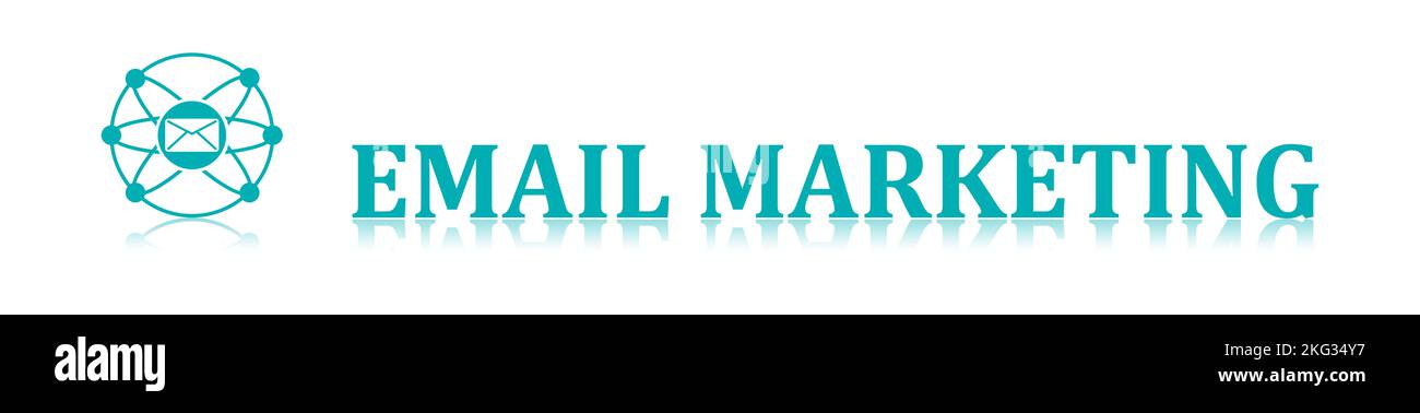 Illustration of an email marketing concept Stock Photo - Alamy