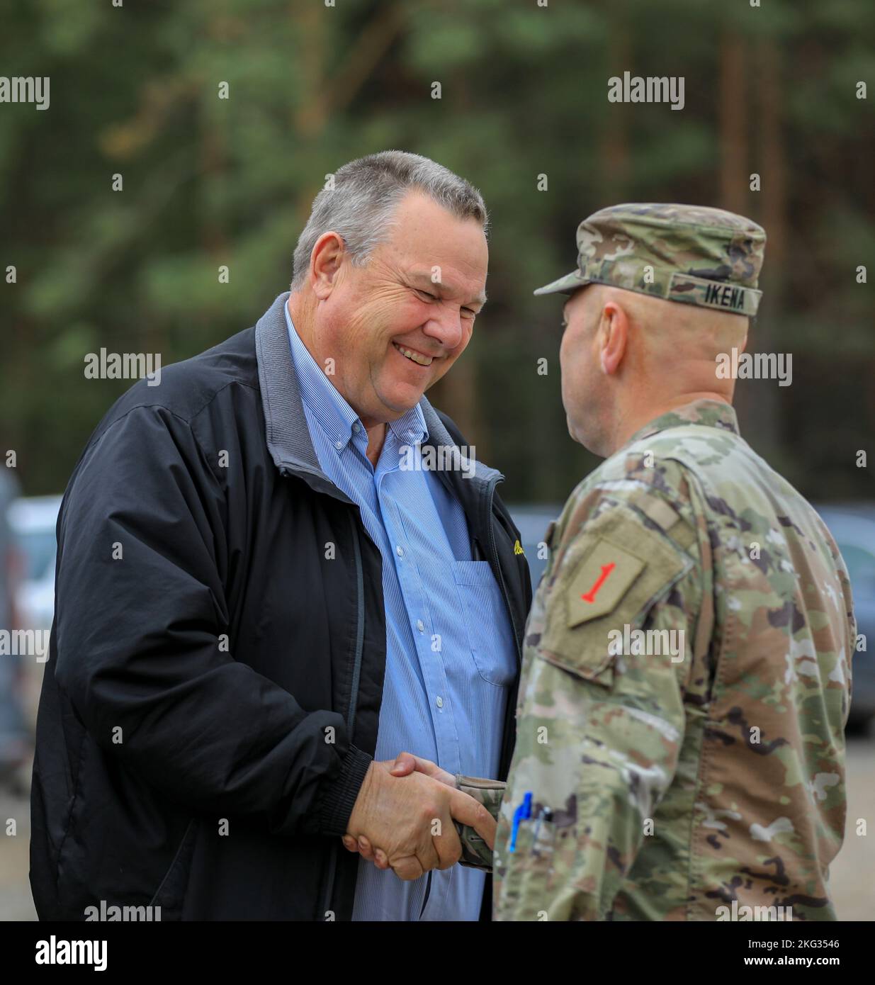 U.S. Army Col. Richard J. Ikena Jr., commander of the 1st Infantry ...