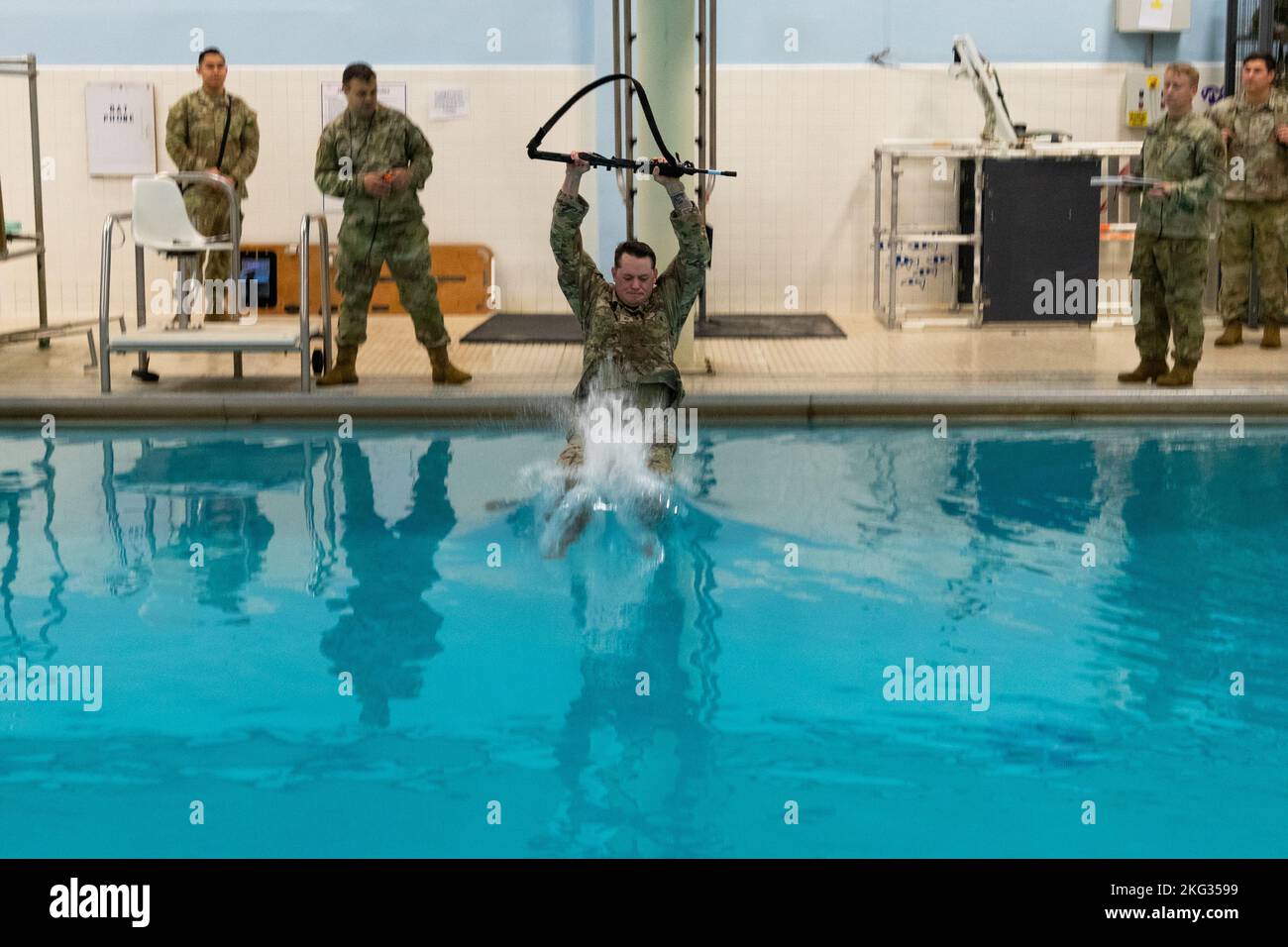 Sgt. 1st Class Cody Blackmon from Madigan Army Medical Center, steps ...