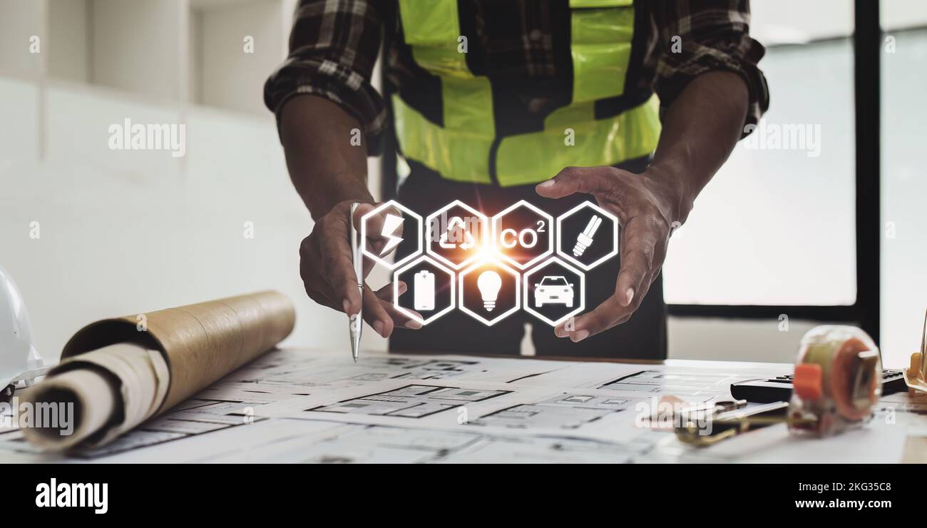 Professional architect designer structural engineer working with ...