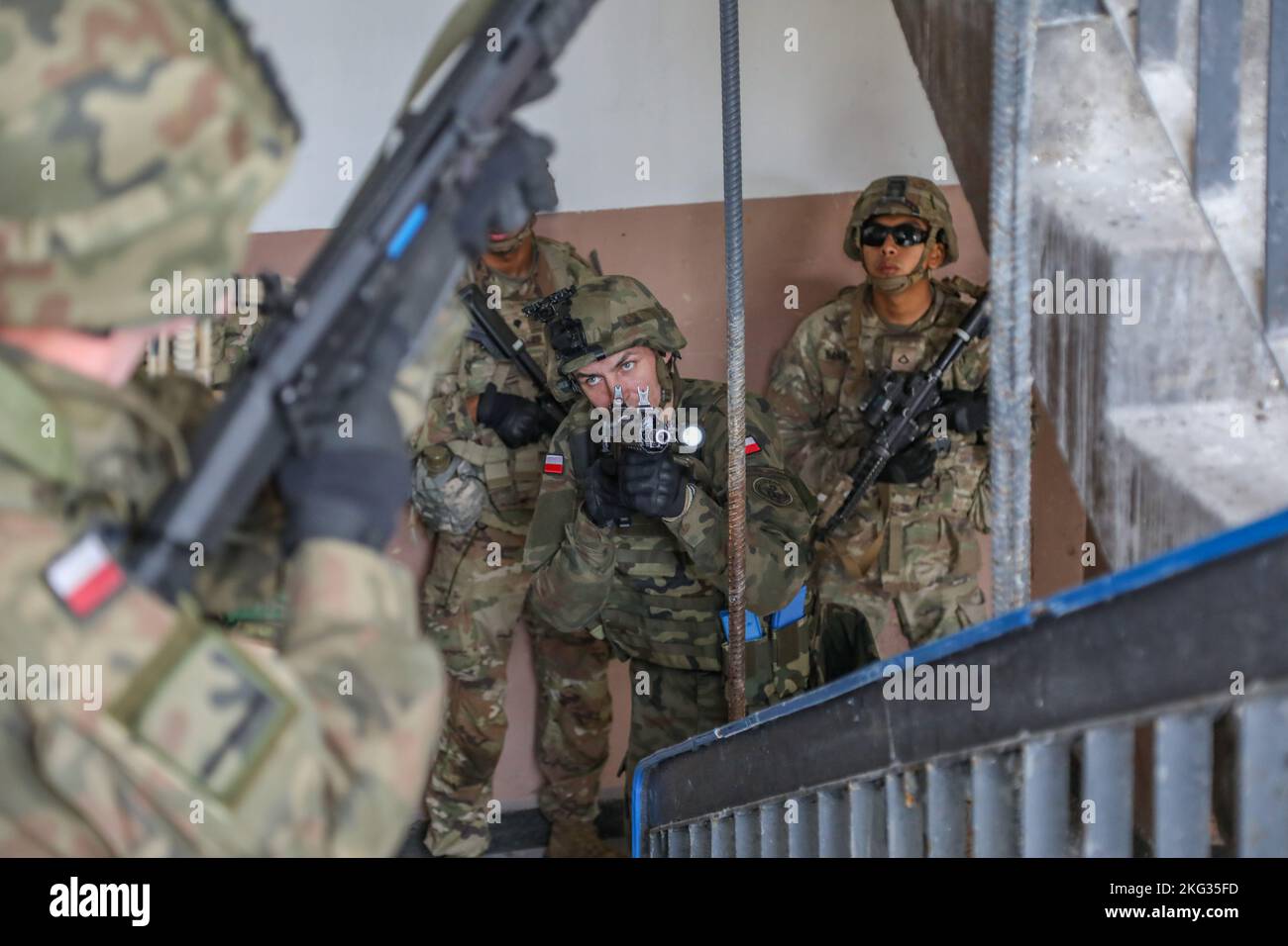 U.S. Soldiers assigned to the 3rd Battalion, 8th Cavalry Regiment, 3rd ...